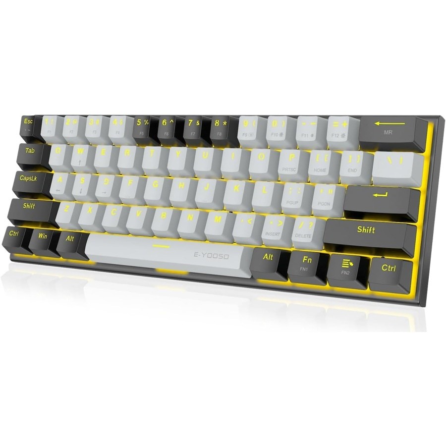 E-yooso Z11 63Key Tri-Mode Mechanical Gaming Keyboard RED Switch RGB ...