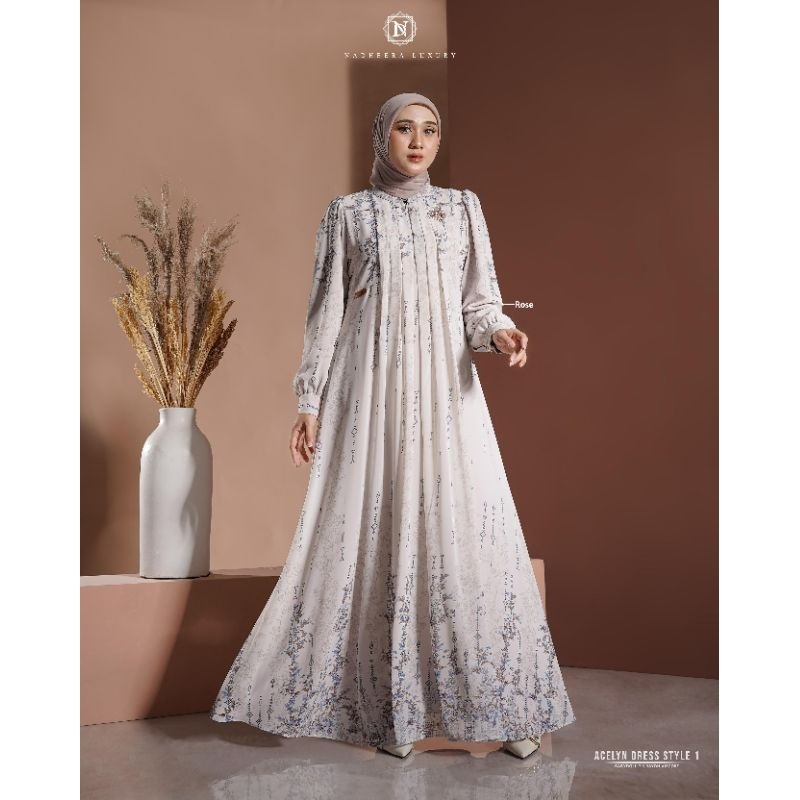 ACELYN DRESS STYLE 1 NADHEERA LUXURY | Shopee Philippines