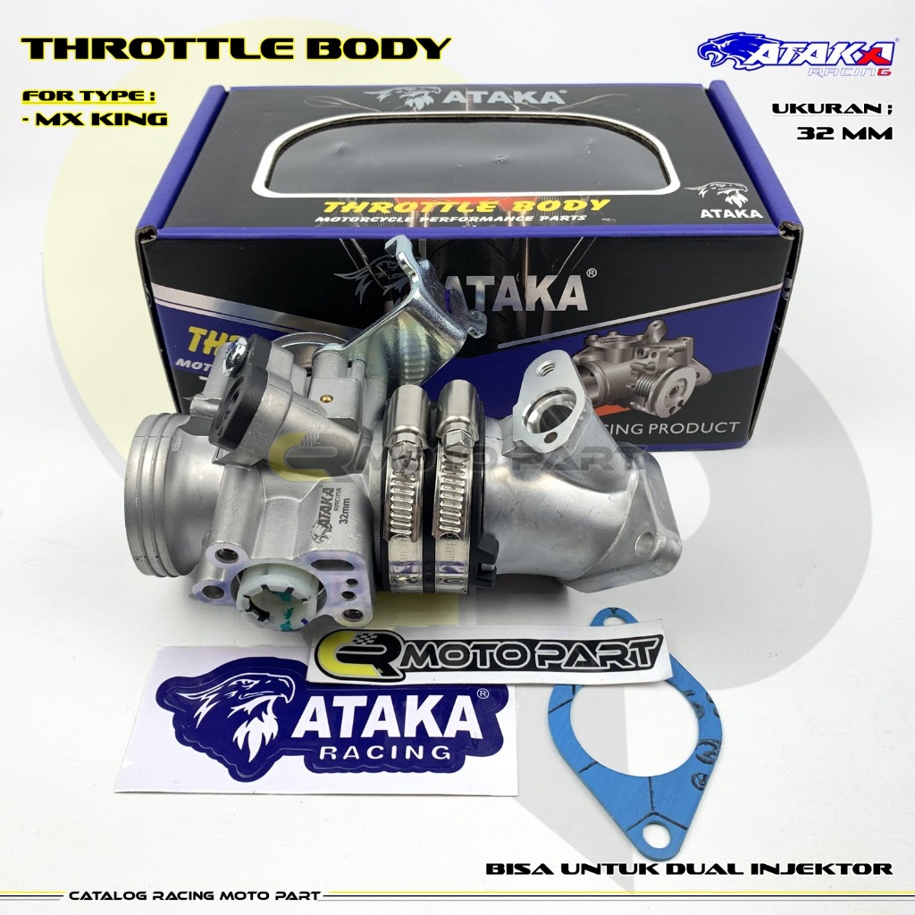 Ataka RACING Tb Throttle Body Dual Injecktor 32mm MX King R15 V2 NVA NVL | Shopee Philippines