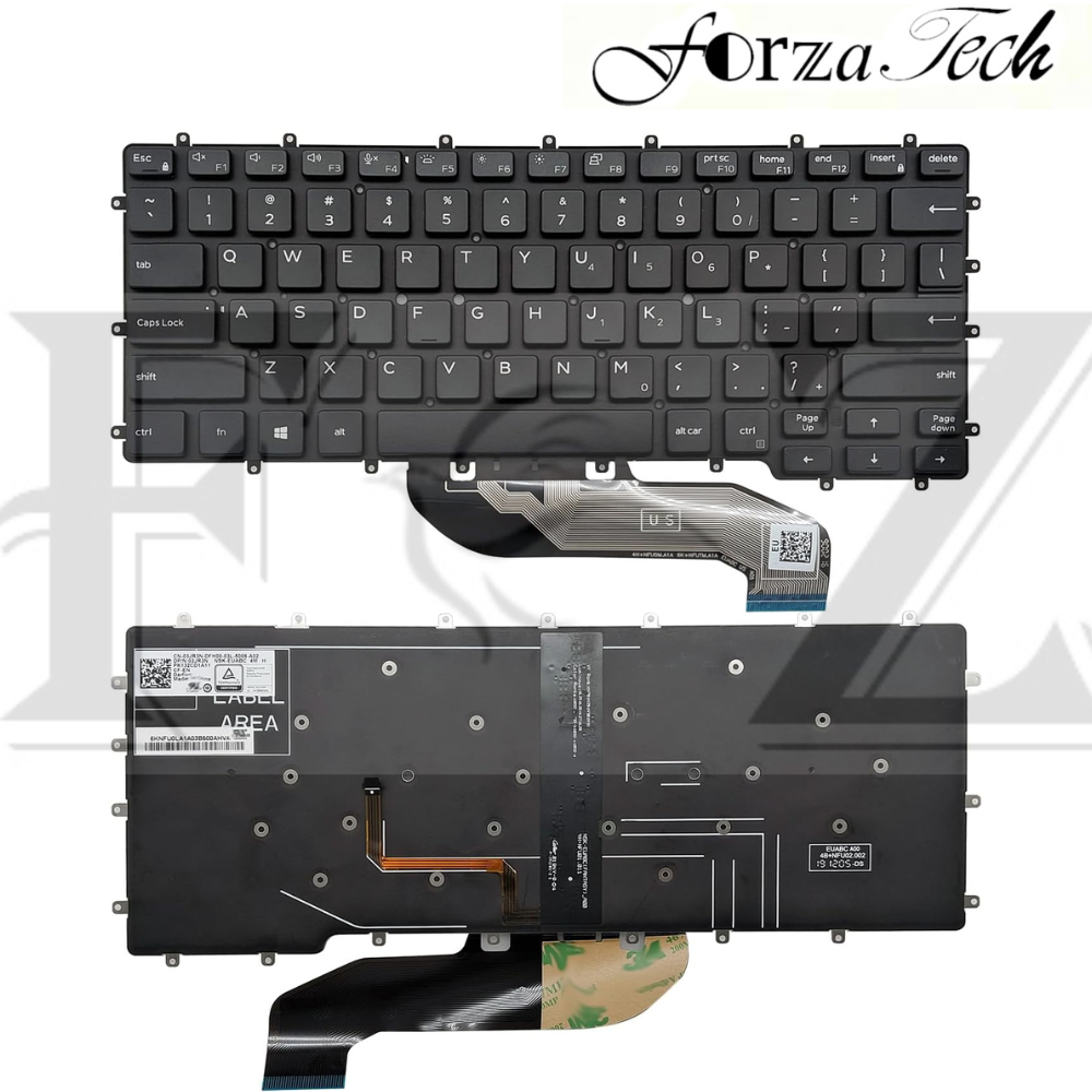 HITAM Latitude 7400 2 in 1 Keyboard P110G P110g001 Black Black ...