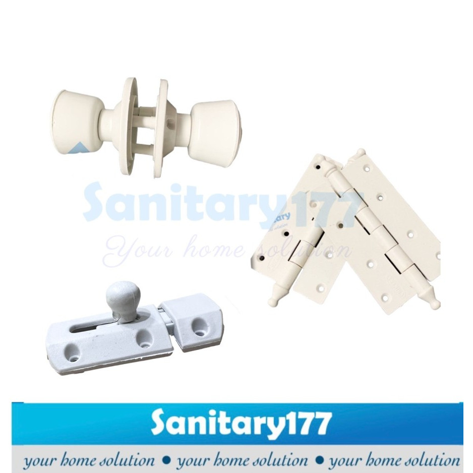 PUTIH Bundling package Save 3pcs PVC Door Pulls - PVC Round Lock Pulls ...