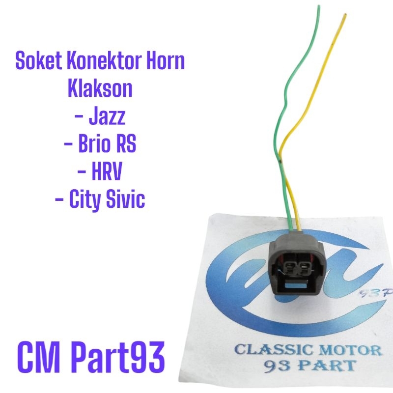 Original Honda F1 Horn Connector Socket All New Jazz Brio RS HRV City ...