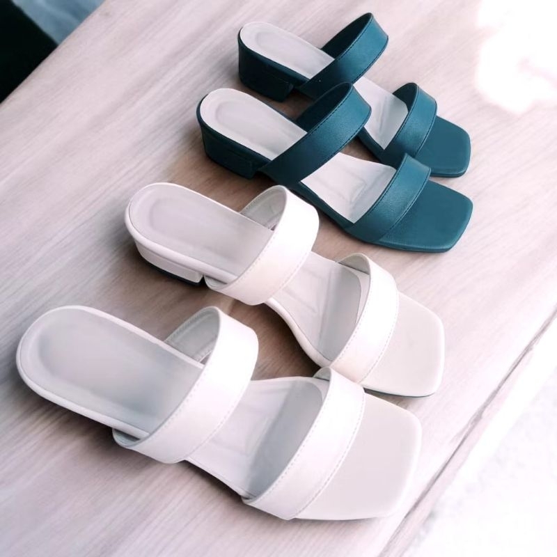 Tire heel sandals with 2 heels, 3cm, newest sandals, party sandals ...