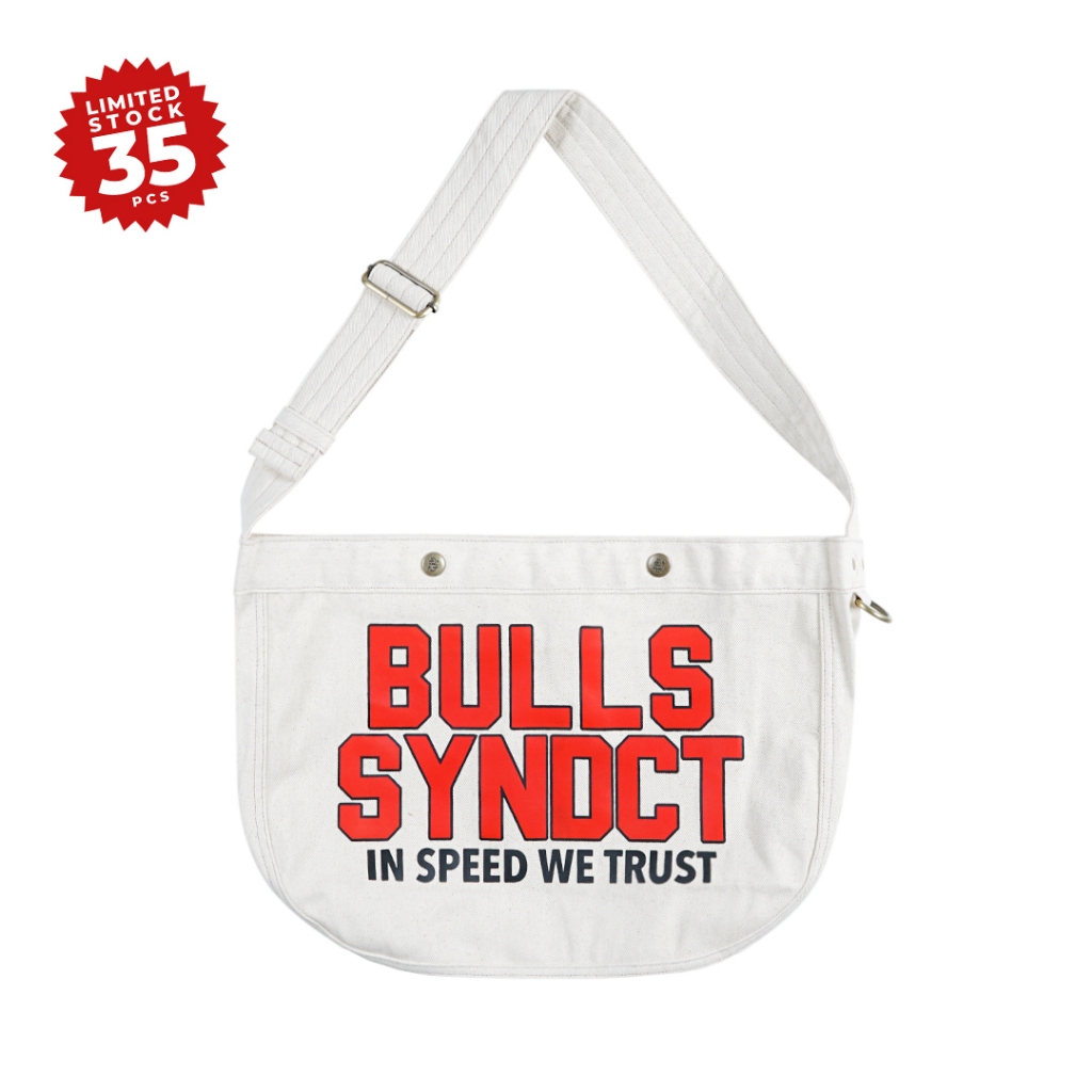 Bulls SYNDICATE Newspaper Bag Stencil Off White | Shopee Philippines
