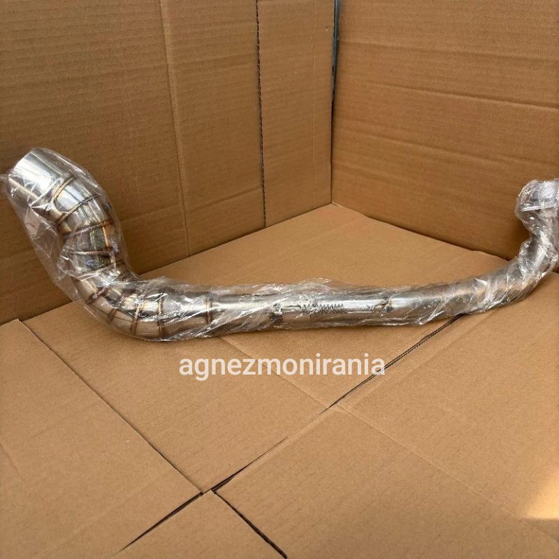 Open Spec big elbow 51mm stainless high mount for Xrm 125 wave 125 rs ...