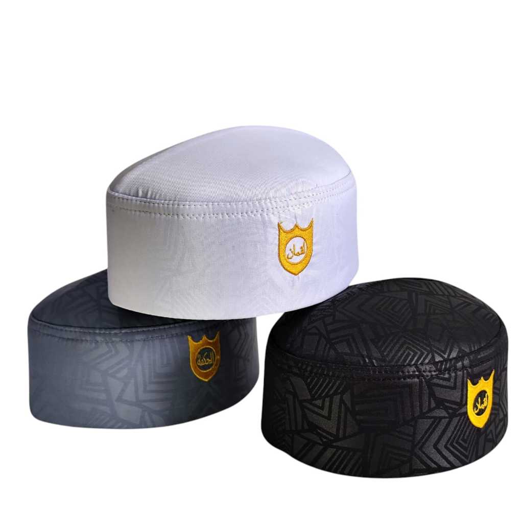 Modern Peci Songkok Kopiah Terompah Malaysia Embossed Motif Color ...