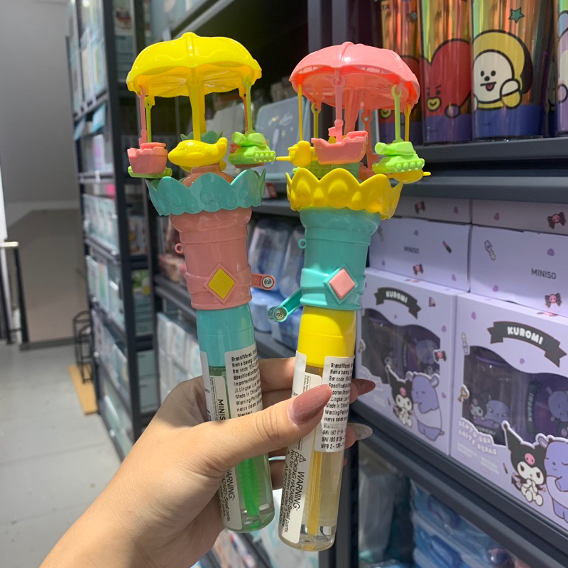 Miniso Bubble Wand (Merry-Go-Round)(3 Assorted Colors) | Shopee Philippines