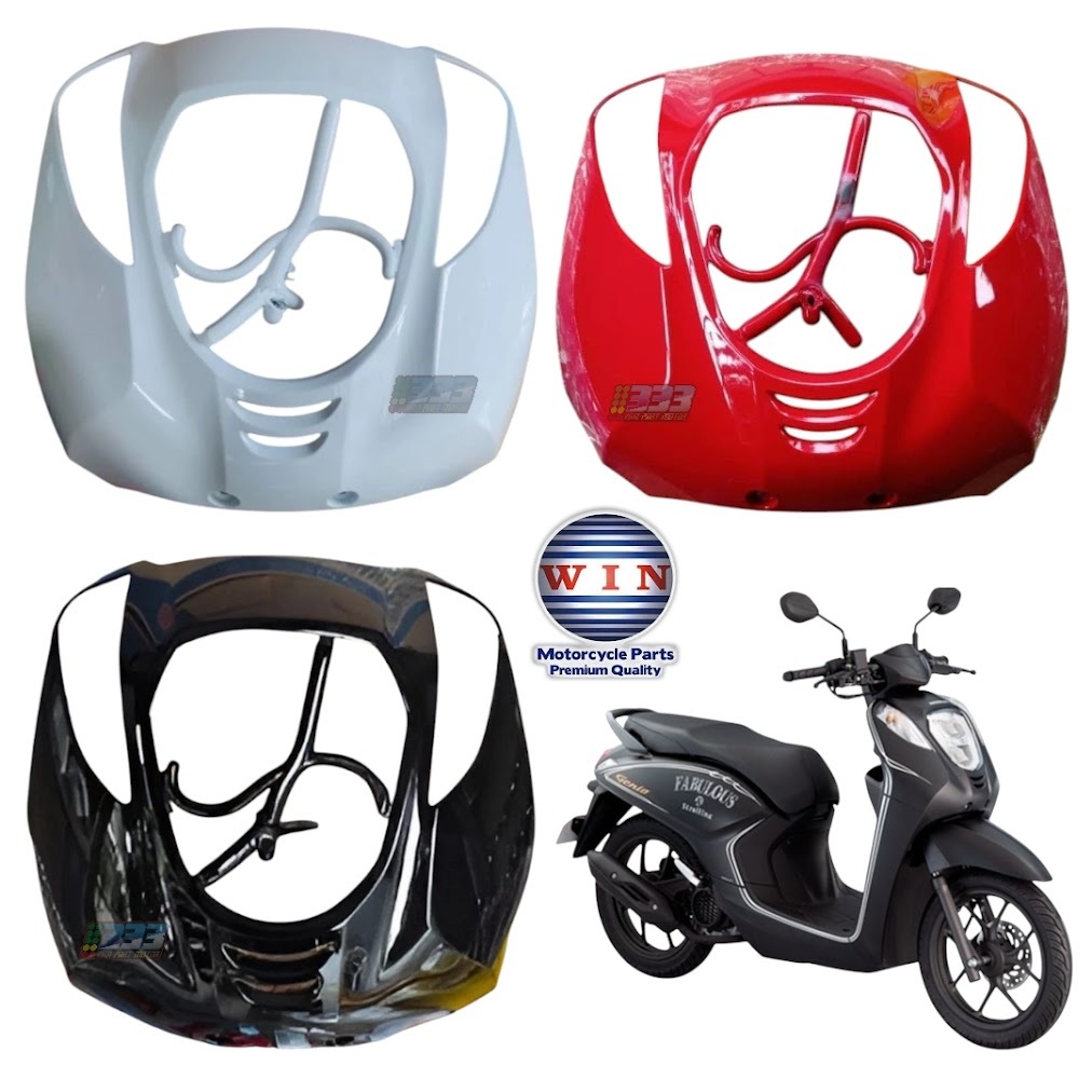 MERAH PUTIH HITAM Front cover front panel front shield front body Genio ...
