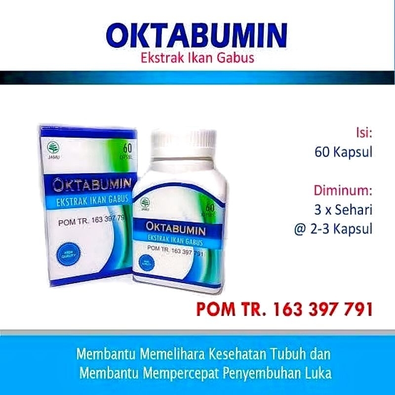 Oktabumin 60 Capsules Snakehead Fish Extract 100% Original Snakehead ...