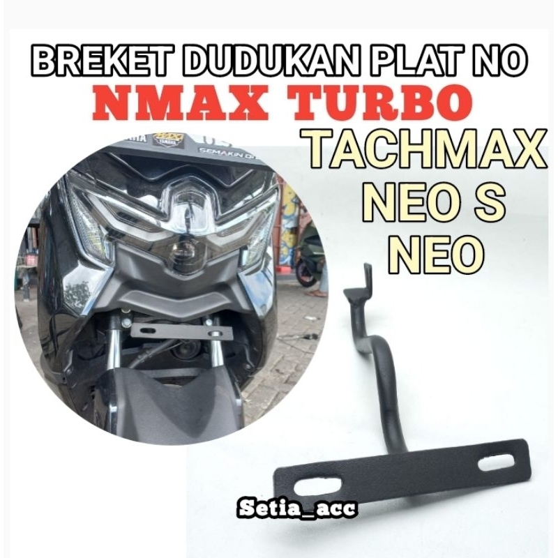 Nmax Turbo Neo S Techmax License Plate Holder Bracket | Shopee Philippines