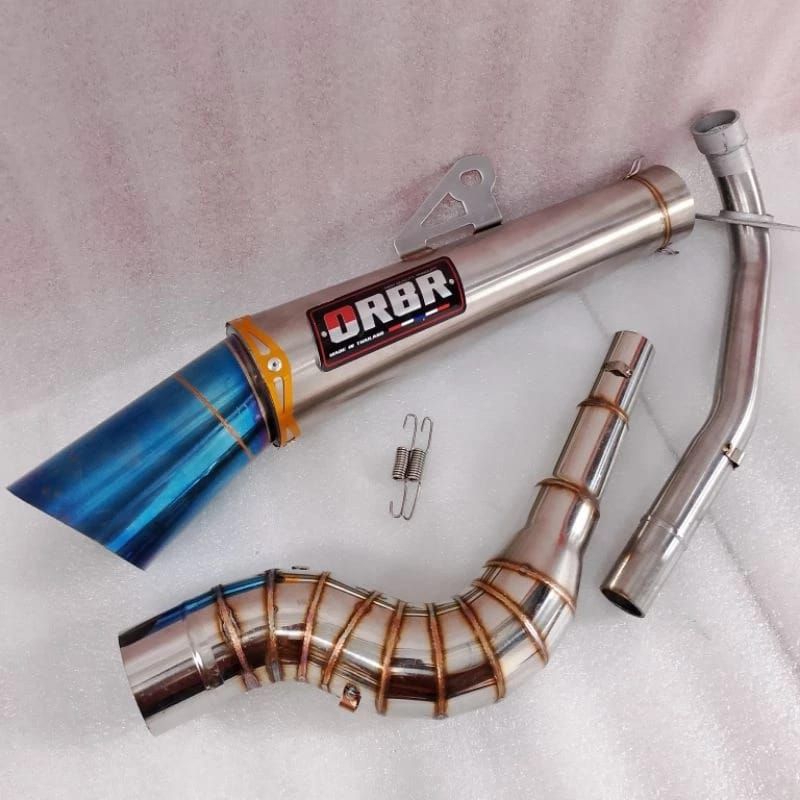 Canister open pipe Orbr 1set wave125 xrm125 fury125 rusi125 rs125 ...