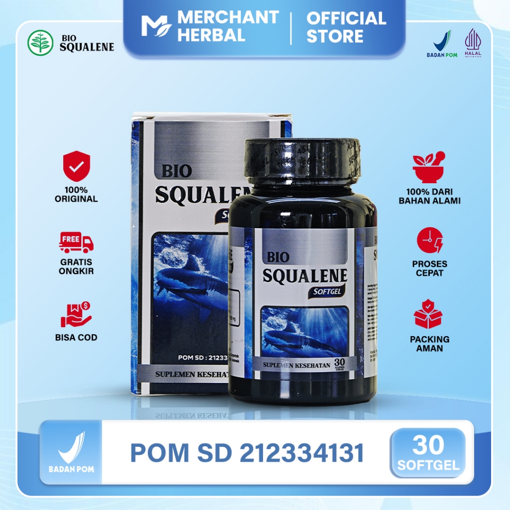 BIO SQUALENE - Shark Liver Oil Extract With Nano Technology (BPOM ...