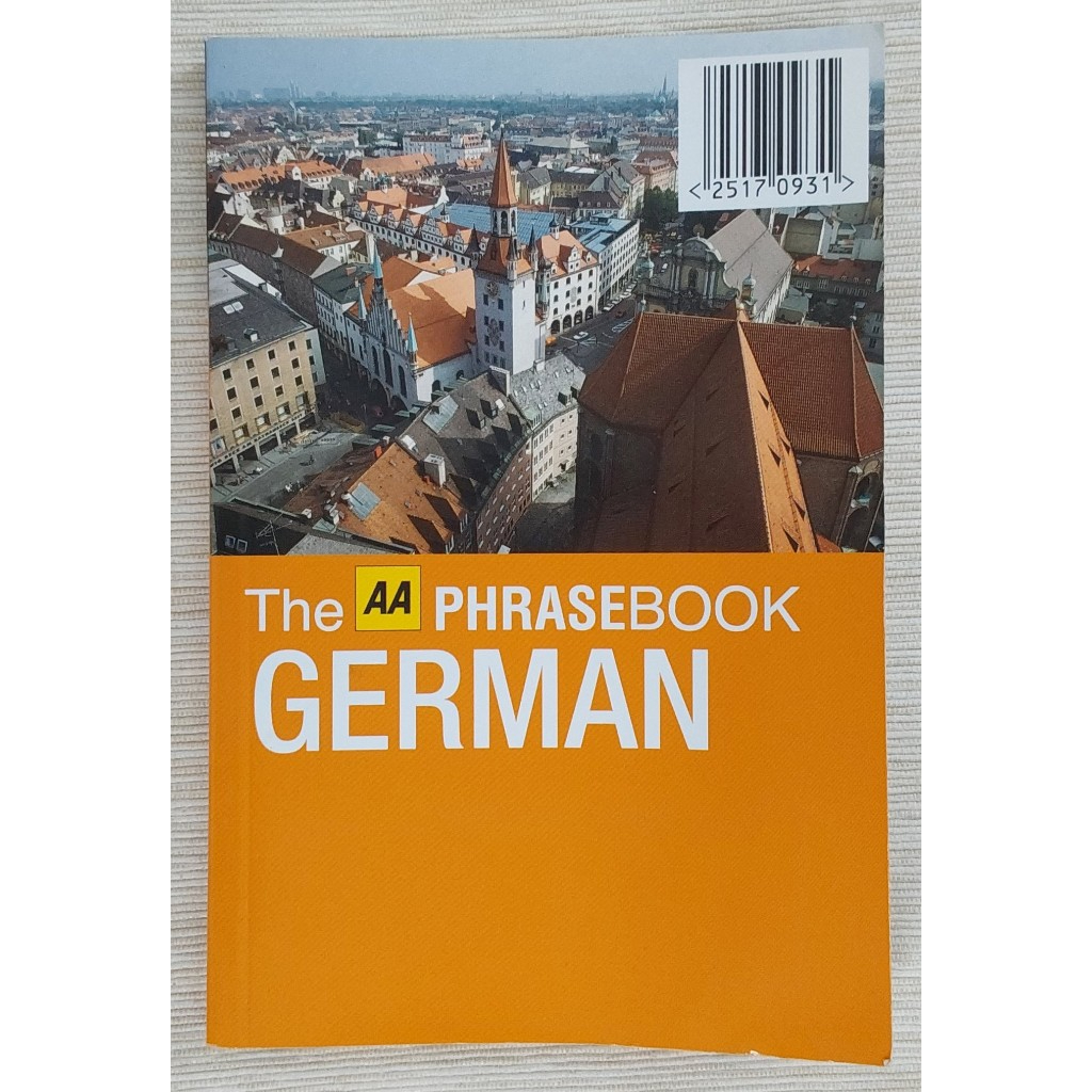 Aa Phrasebook: German, 2009, (English/English book) | Shopee Philippines