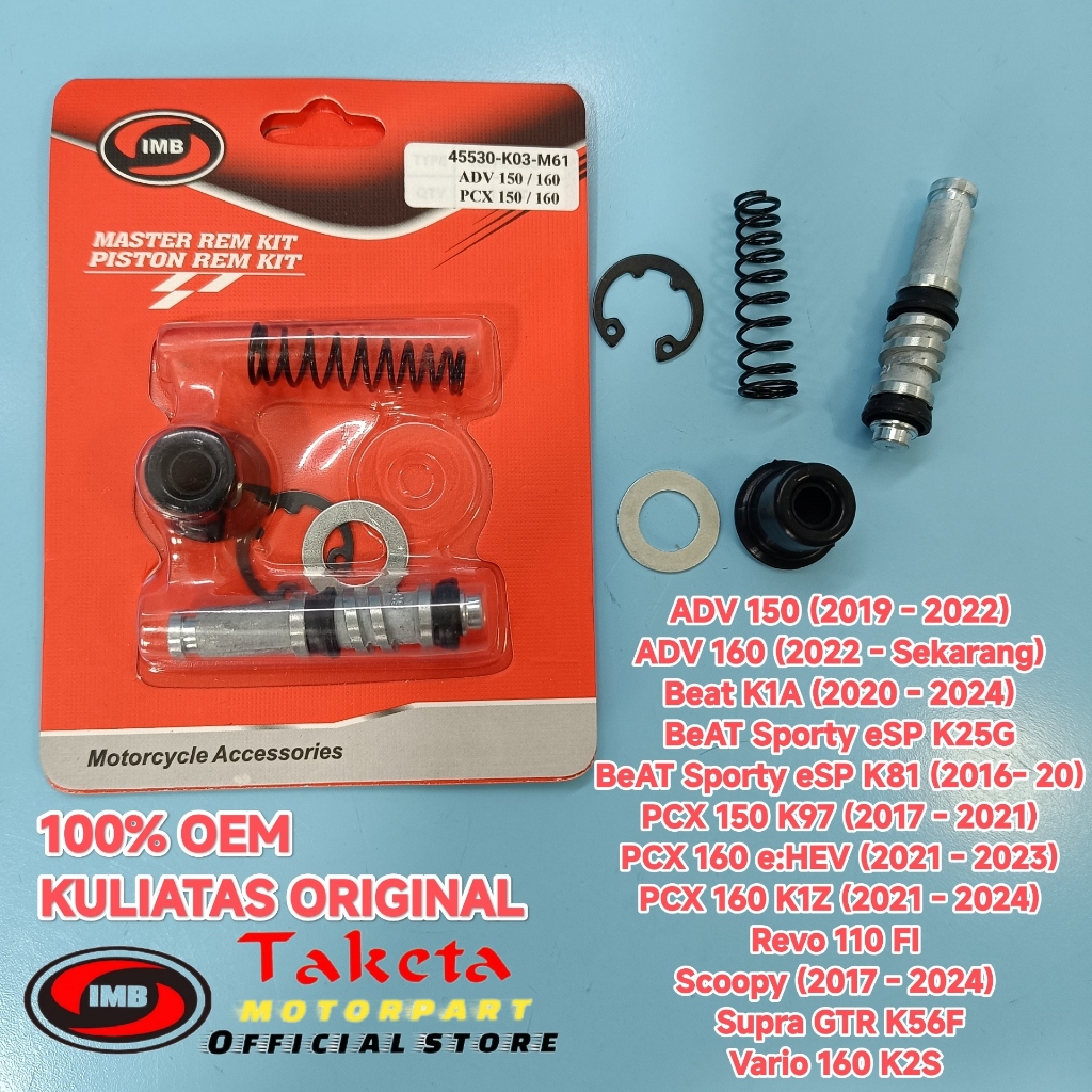 45530-k03-m61 SIL SEAL MASTER BRAKE KIT ADV 150 / ADV 160 / PCX 150 / PCX 160 / SCOOPY K2F K93 ...