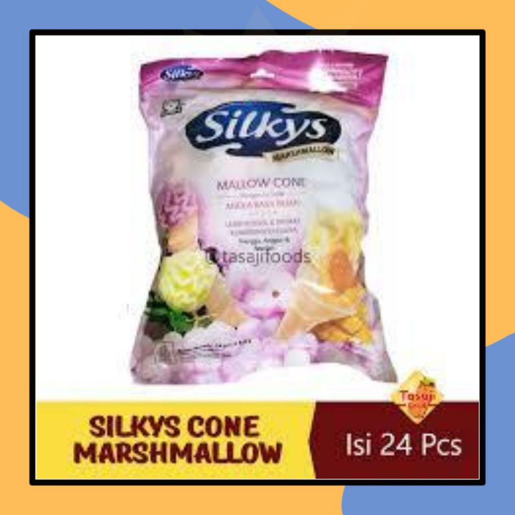 Silkys Candy Marshmallow (20pcs) Mallow Cone Candy Jam Filling Various ...
