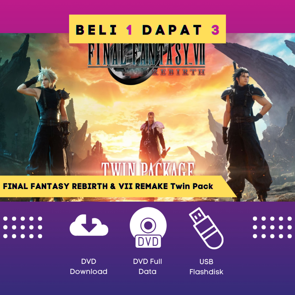 Final FANTASY REBIRTH & VII REMAKE Twin Pack | Original PC Games | Shopee Philippines