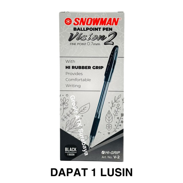 (GET 1 DOZEN / 12 PCS / 1 PACK) Snowman V-2 BALLPEN / Snowman V2 V-2 ...