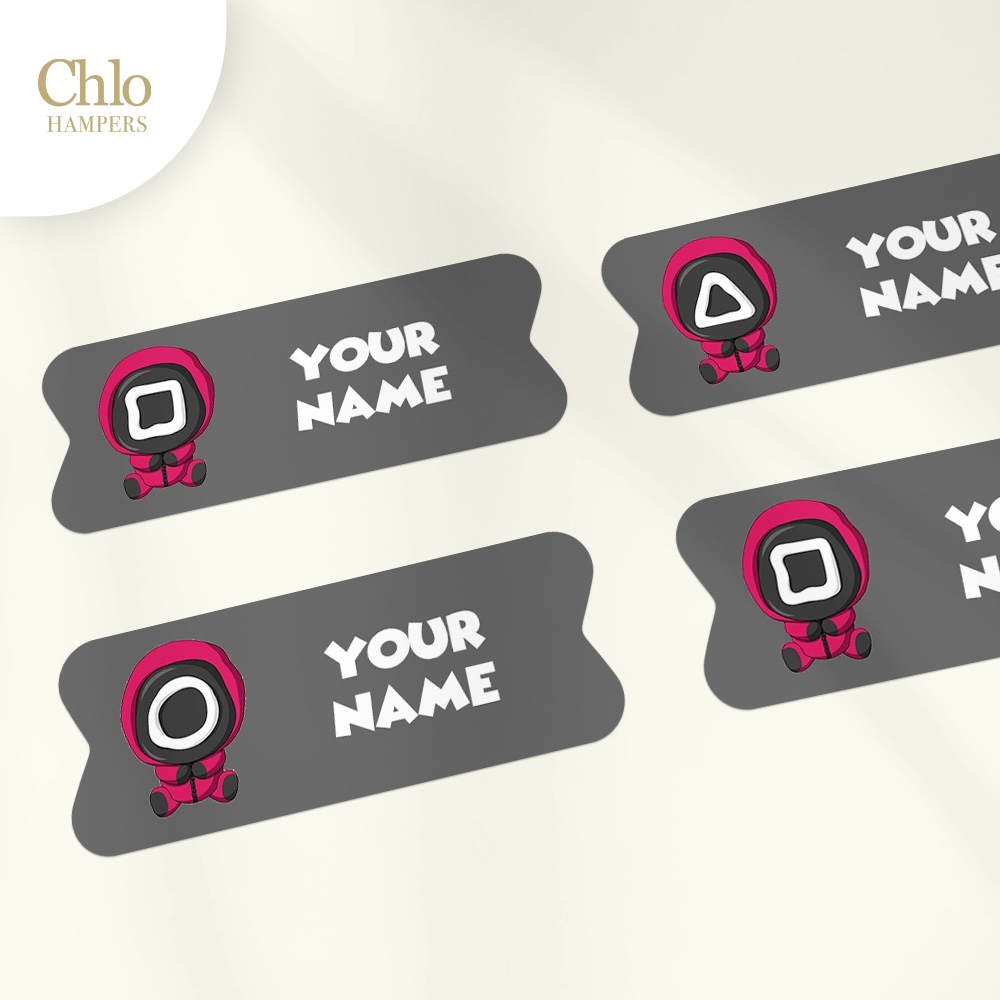 Custom Waterproof Name Stickers GameSQUID | Shopee Philippines