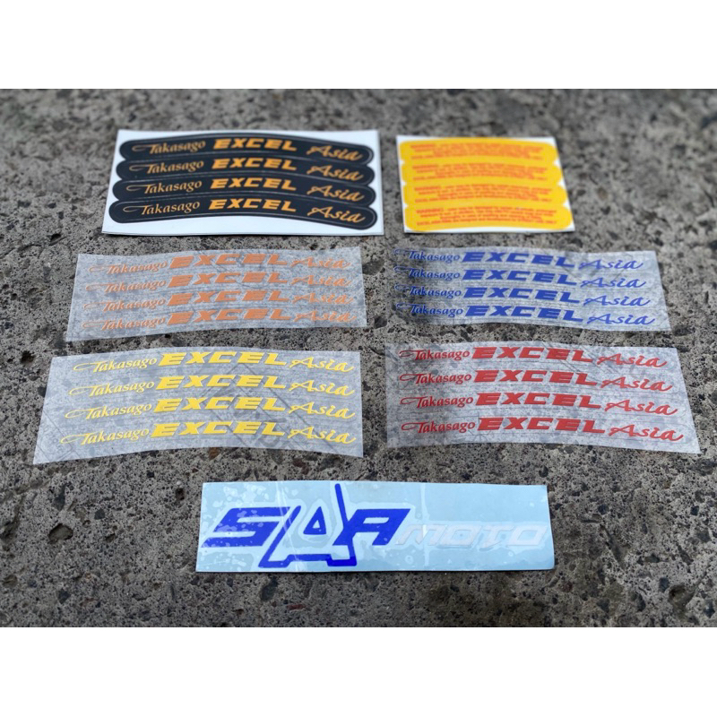 Takassago Excel asia rim stickers, complete color tea rim stickers ...