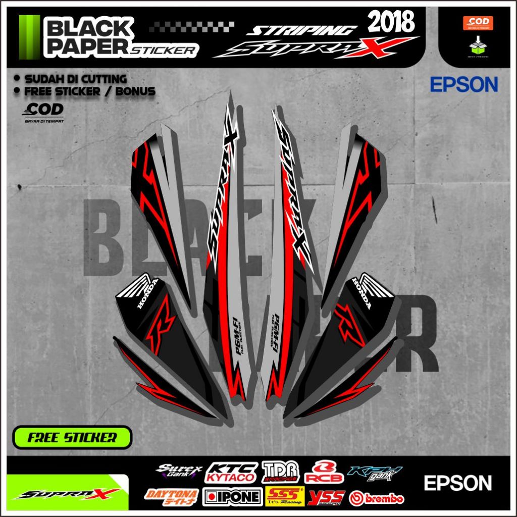 Striping SUPRA X 2018 SIMPLE MOTIF ( SPR 05 ) | Shopee Philippines