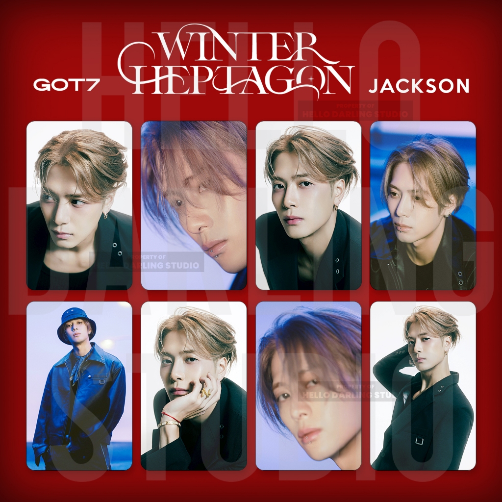 Got7 Jackson Winter Heptagon Photocard set. Unofficial. Fan Made ...