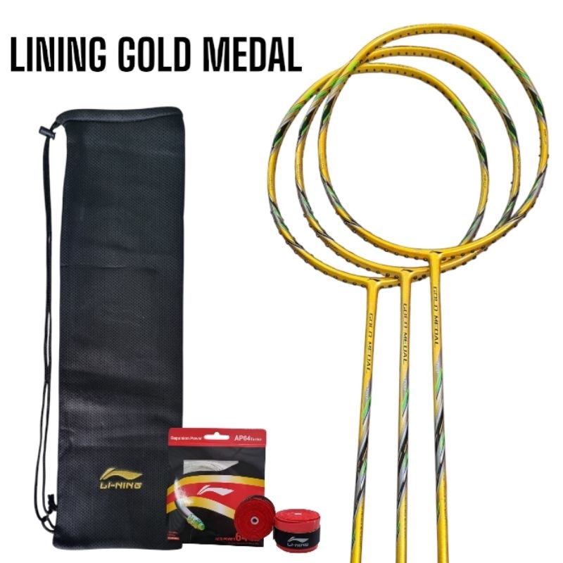 Original lining gold medal badminton RACKET | Shopee Philippines