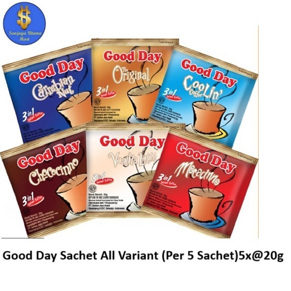 Good Day Sachet All Variant-Good Day per 5 Sachets (5x@20g) | Shopee ...