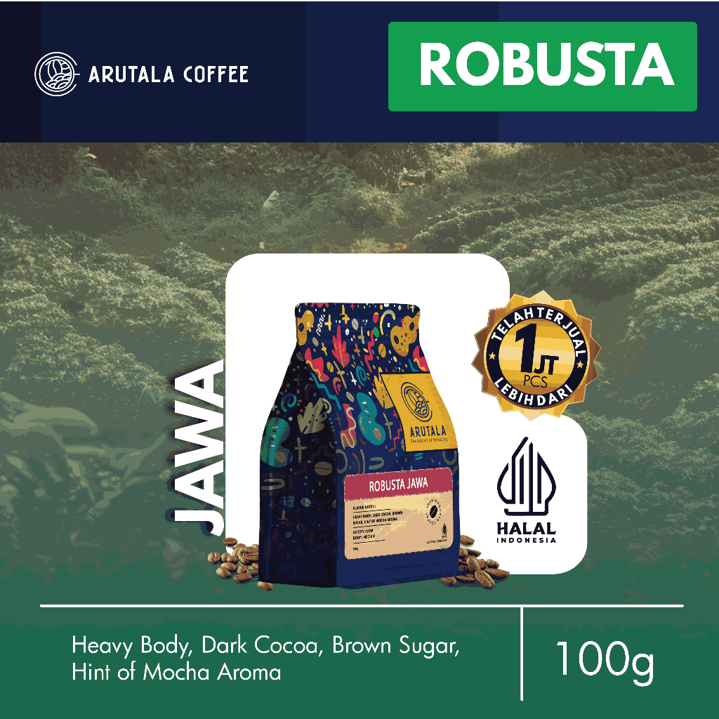 ARUTALA Robusta Coffee Java Coffee Indonesia 100 grams | Shopee Philippines