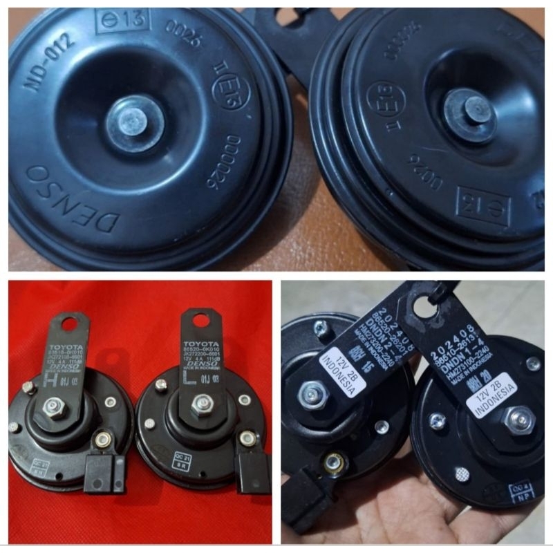 Original Smooth Denso Disc Horn for Toyota Innova Reborn Fortuner VRZ ...