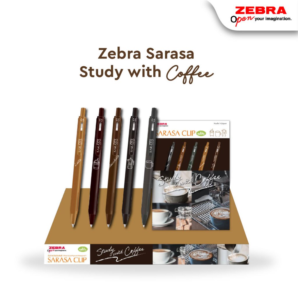Zebra Sarasa Gel Pen 0.5mm Vintage Coffee Series - Limited Edition - unit | Shopee Philippines