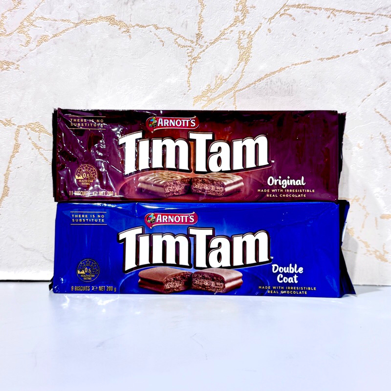 Arnotts Tim Tam Chocolate Biscuits Double Coat 200gr | Shopee Philippines