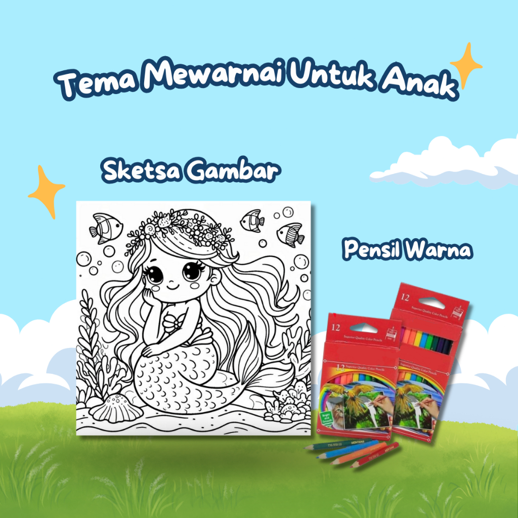 Coloring Drawing Paper for Kindergarten & Preschool Children Theme ...