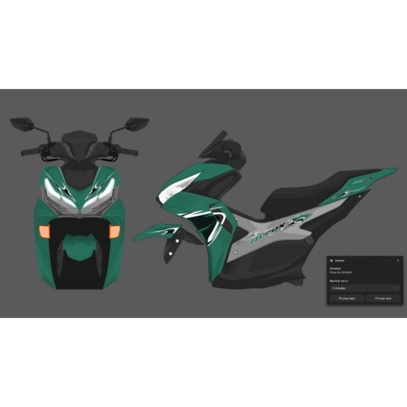 Striping STICKER TRANSPARENT YAMAHA AEROX ALL NEW 155 DESIGN NEW ...
