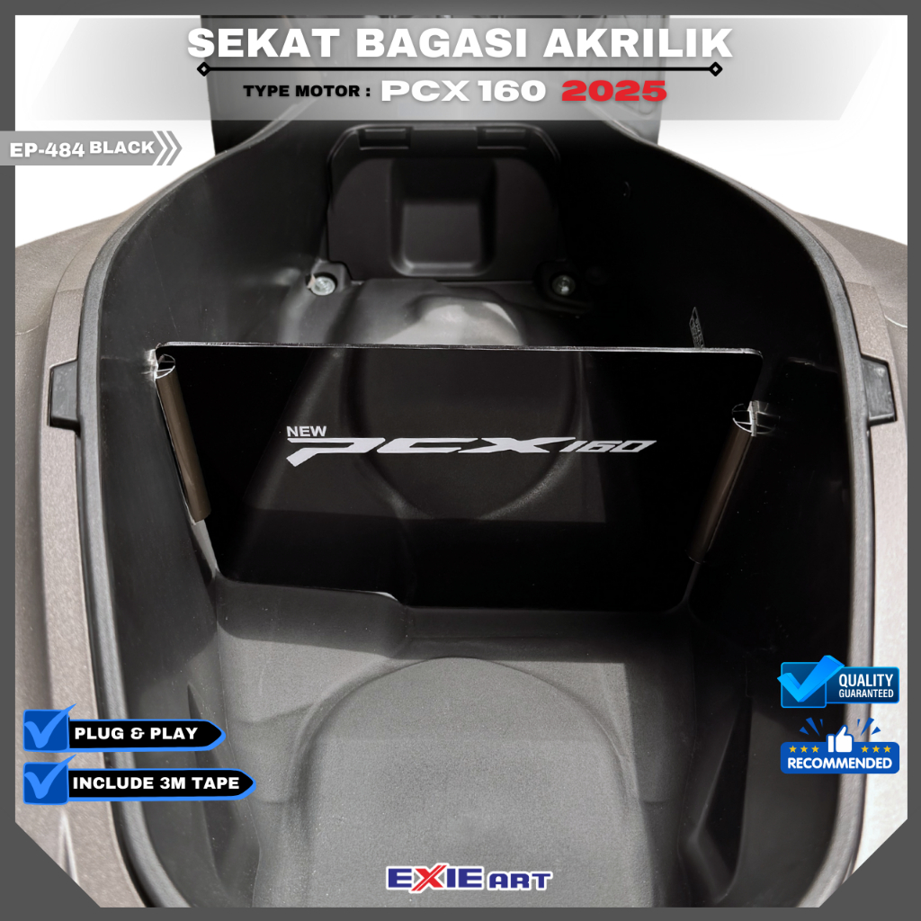 Pcx 160 RoadSync 2025 Luggage Divider - Exie Art Acrylic Luggage ...