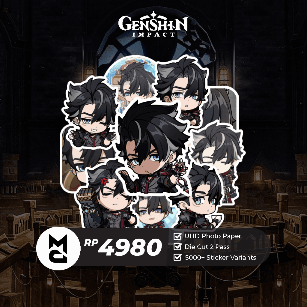 HP Genshin Impact Wriothesley Sticker Cute Aesthetic Anime Sticker Cell ...