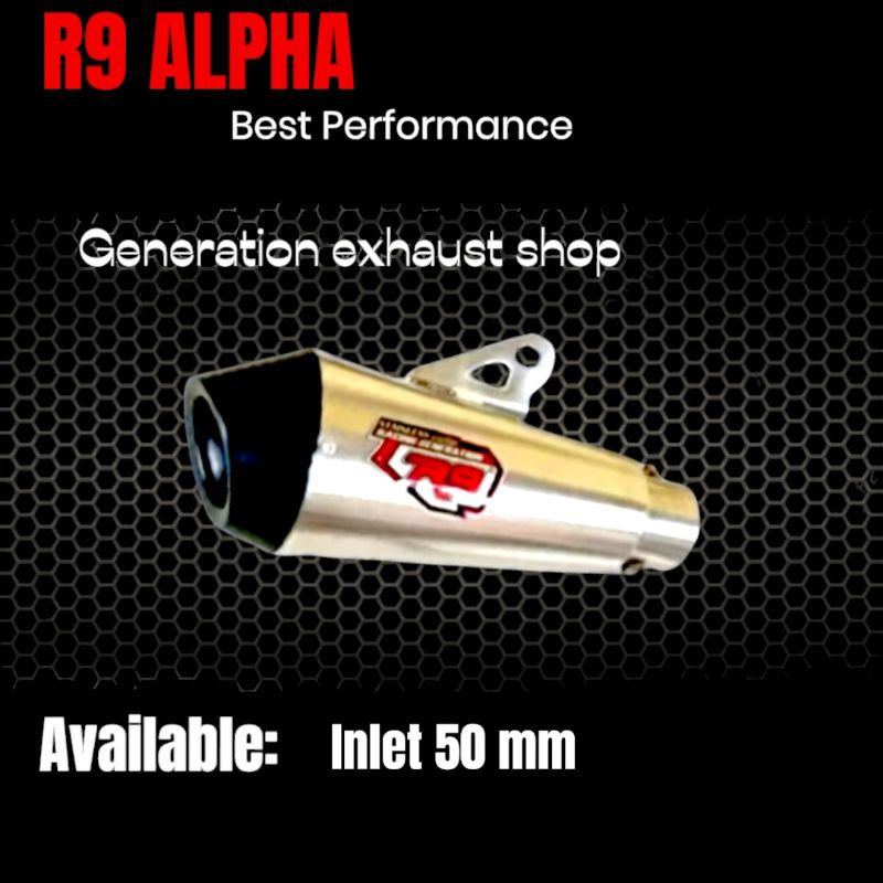 Racing exhaust R9 slincer silincer only inlet 50 mm | Shopee Philippines