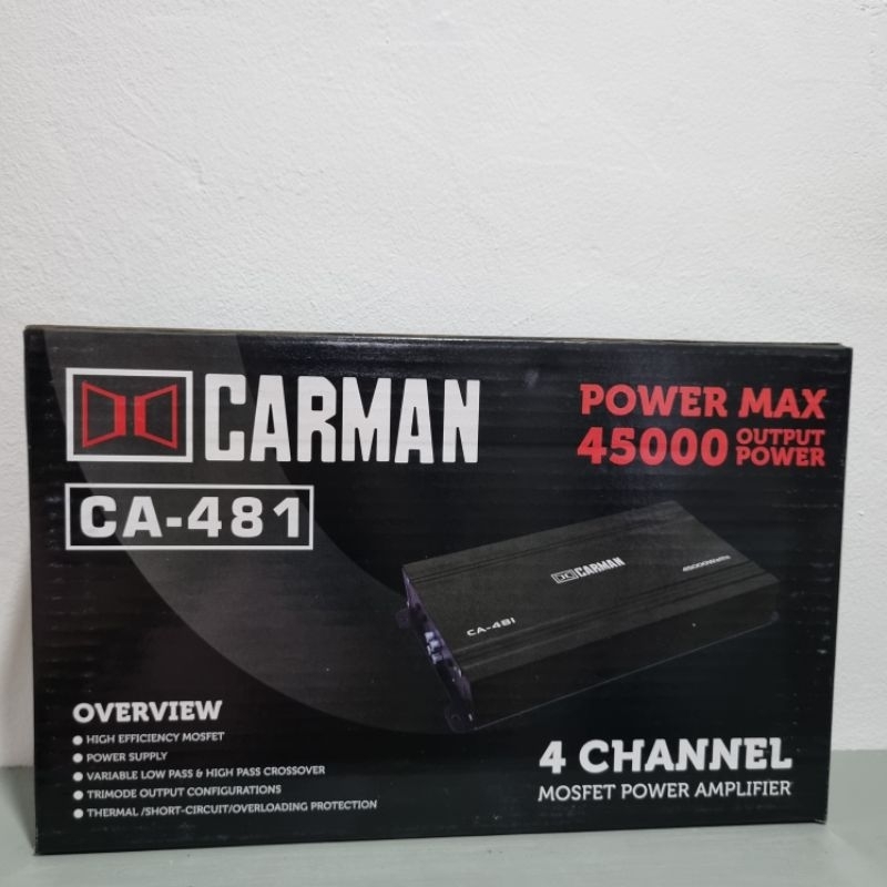 Carman CA-481 Amplifier Car Amplifier 4 Channel Mosfet Power Amplifier ...