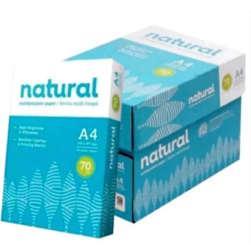A4 Natural HVS Paper 70gr PER RIM | Shopee Philippines