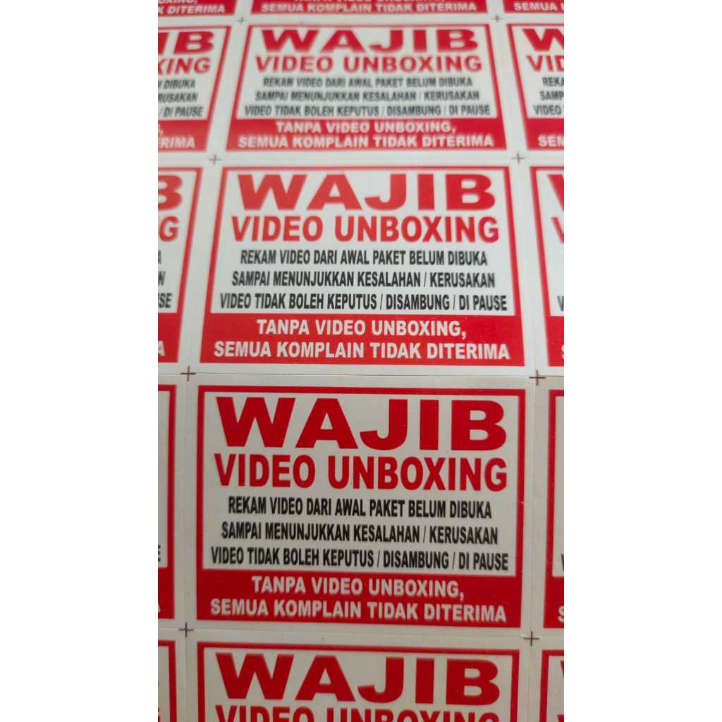 UNBOXING VIDEO Required Stickers | Shopee Philippines