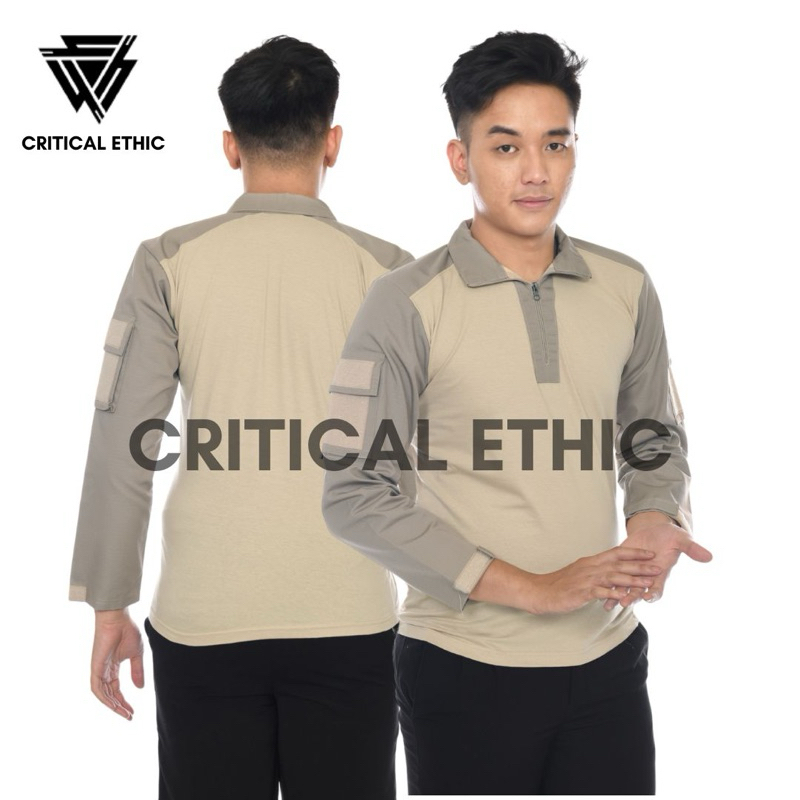 KEMEJA Critiacal - PLAIN CREAM TACTICAL BDU SHIRT MILITARY TEMPUR ...