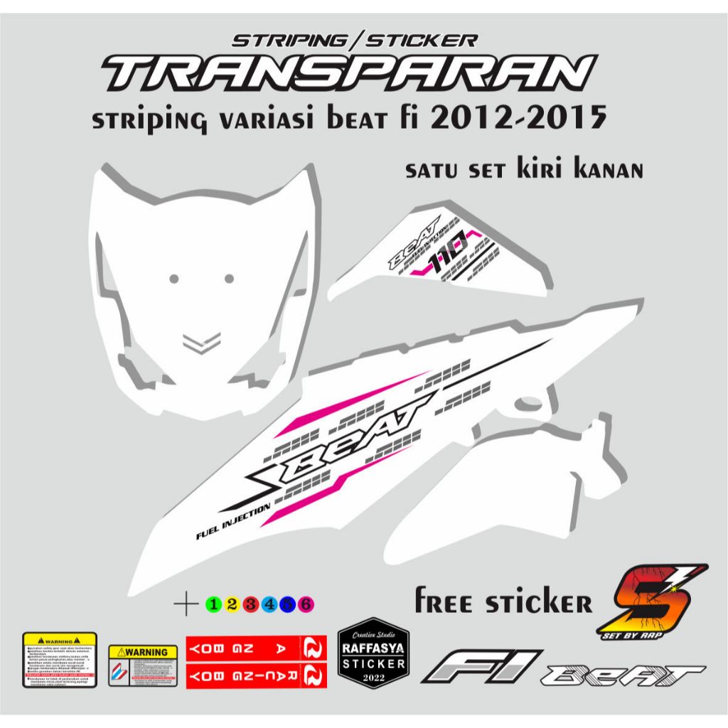 Striping Variation simple beat fi 2012-2015 | Shopee Philippines