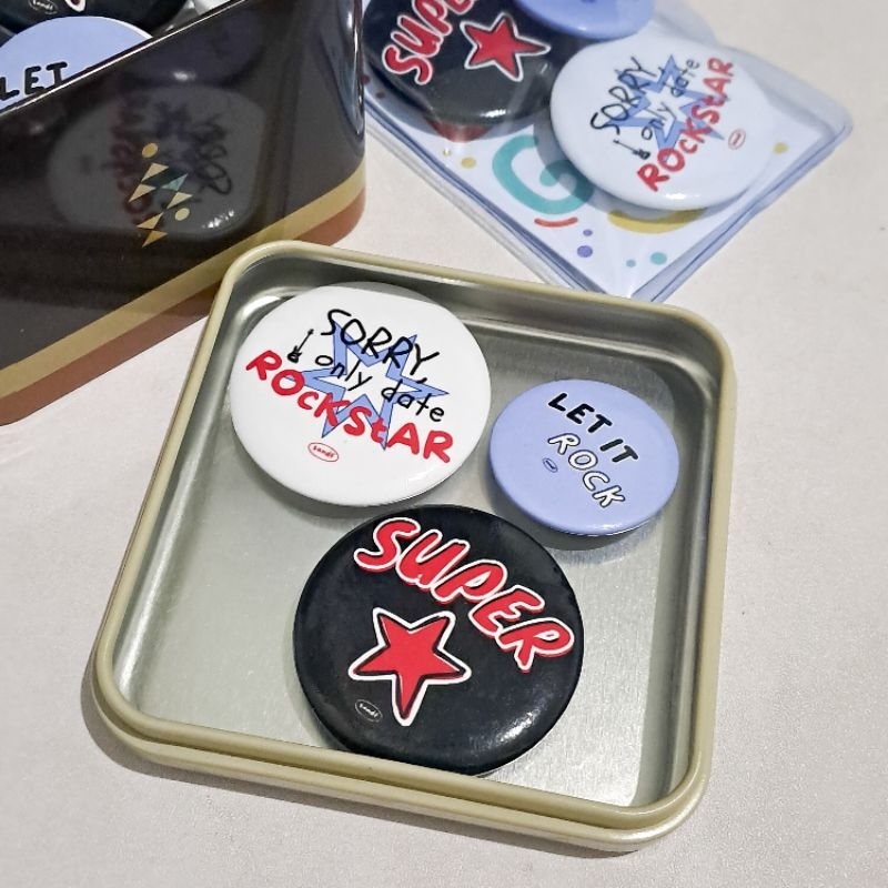 Sand Flowers - Rockstar Pin Button Set | Shopee Philippines