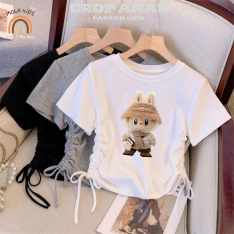 Molakids, T-SHIRT CROPTOP LABUBU Tops For Girls Aged 1-11 Years With ...