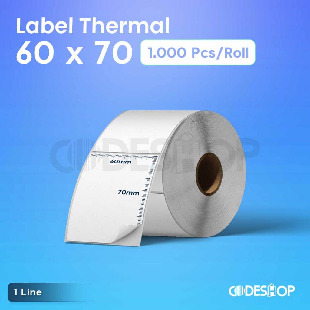 Direct Thermal Label 60x70 mm Sticker Printer Argox Postek Zenpert Sato ...