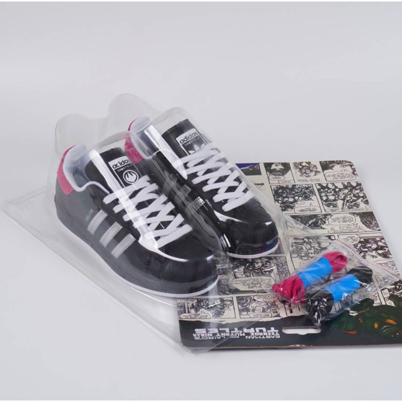 Adidas Superstar TMNT Shell Toe Shredder Core Black Silver Metallic ...