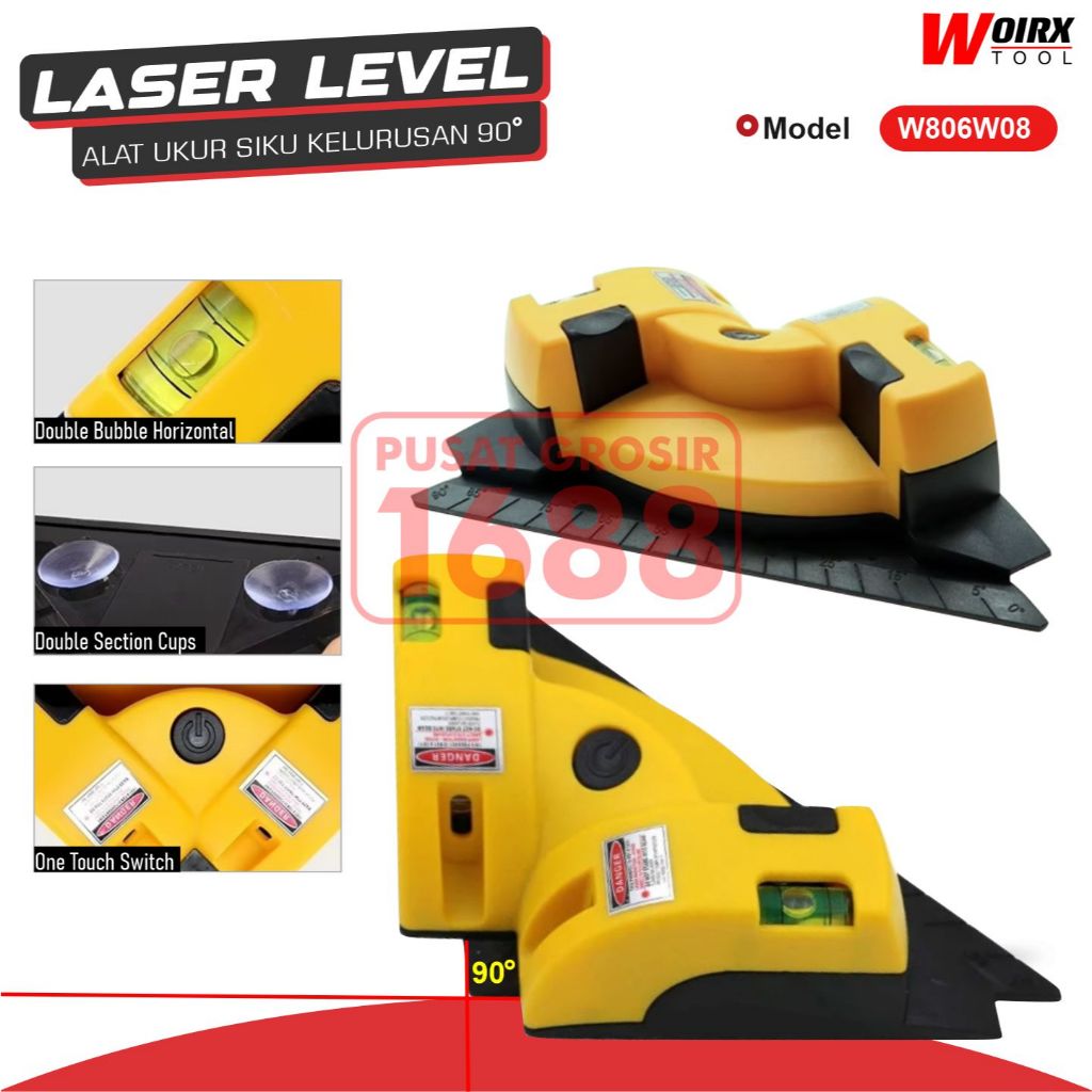 SIKU Square Laser Line Laser Level 90 Degree Angle Surface Straightness ...