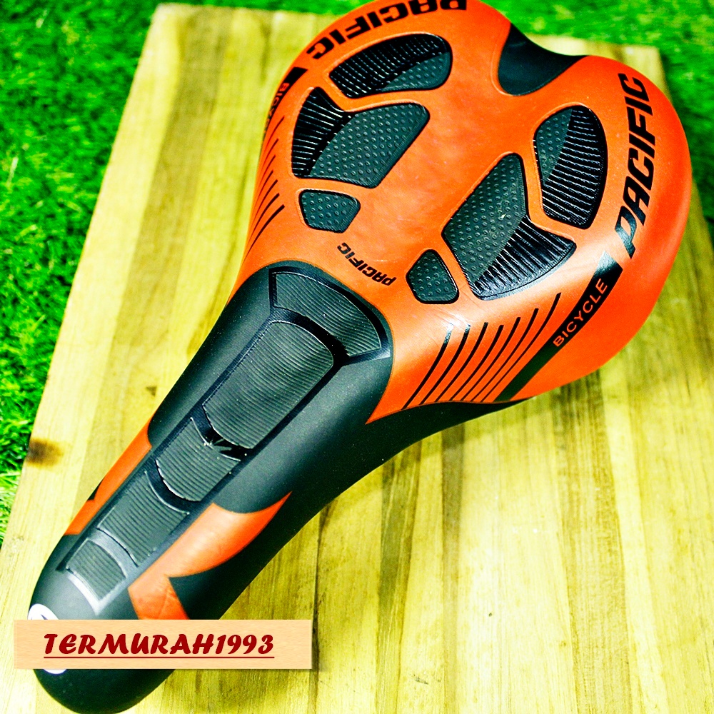 MERAH Pacific Bike Seat Saddle 153 Red sadle sepda bmx seli mtb Etc ...