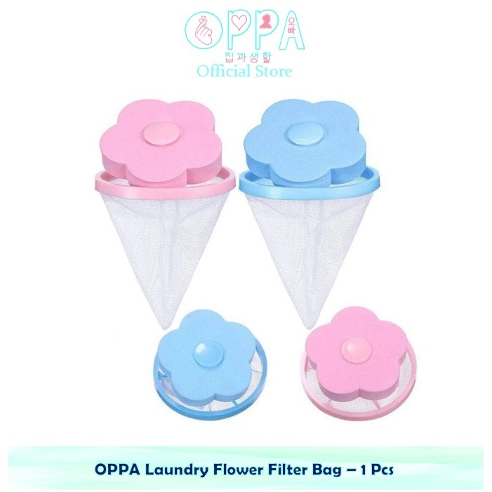 MESIN Oppa Laundry Flower Filter Bag - 1 Pcs Washing Machine Filter Bag ...