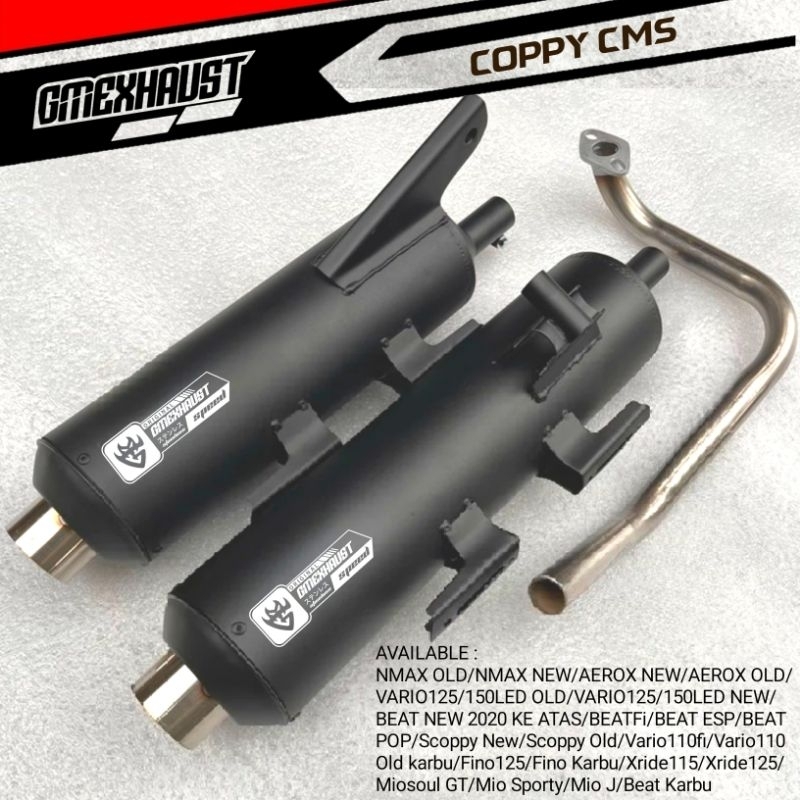Matic Exhaust Copy CMS GM Exhaust Vario/Nmax/Aerox/Pcx/Beat/Scoppy/Mio ...