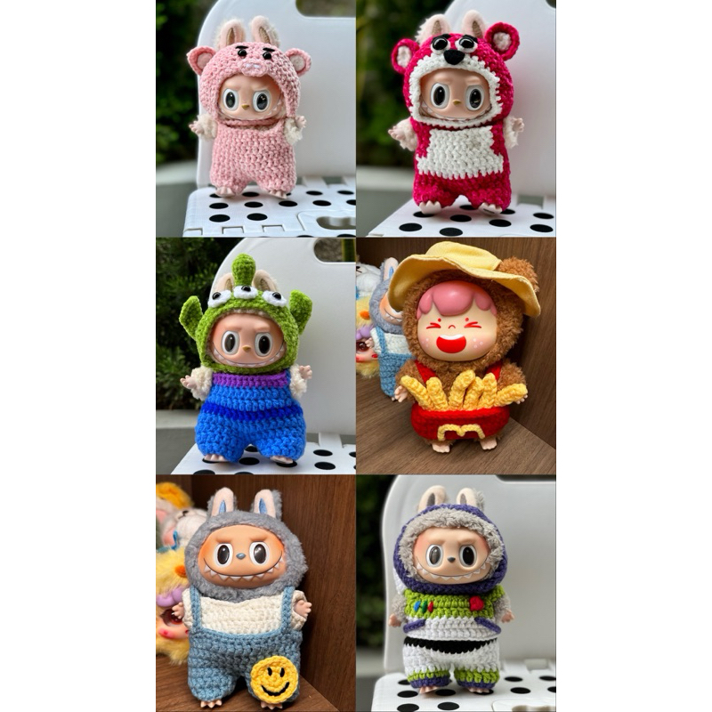 Labubu COSTUME DOLL - LABUBU MACARON DOLL Clothes/HAVE A SEAT V1/V2 POP ...